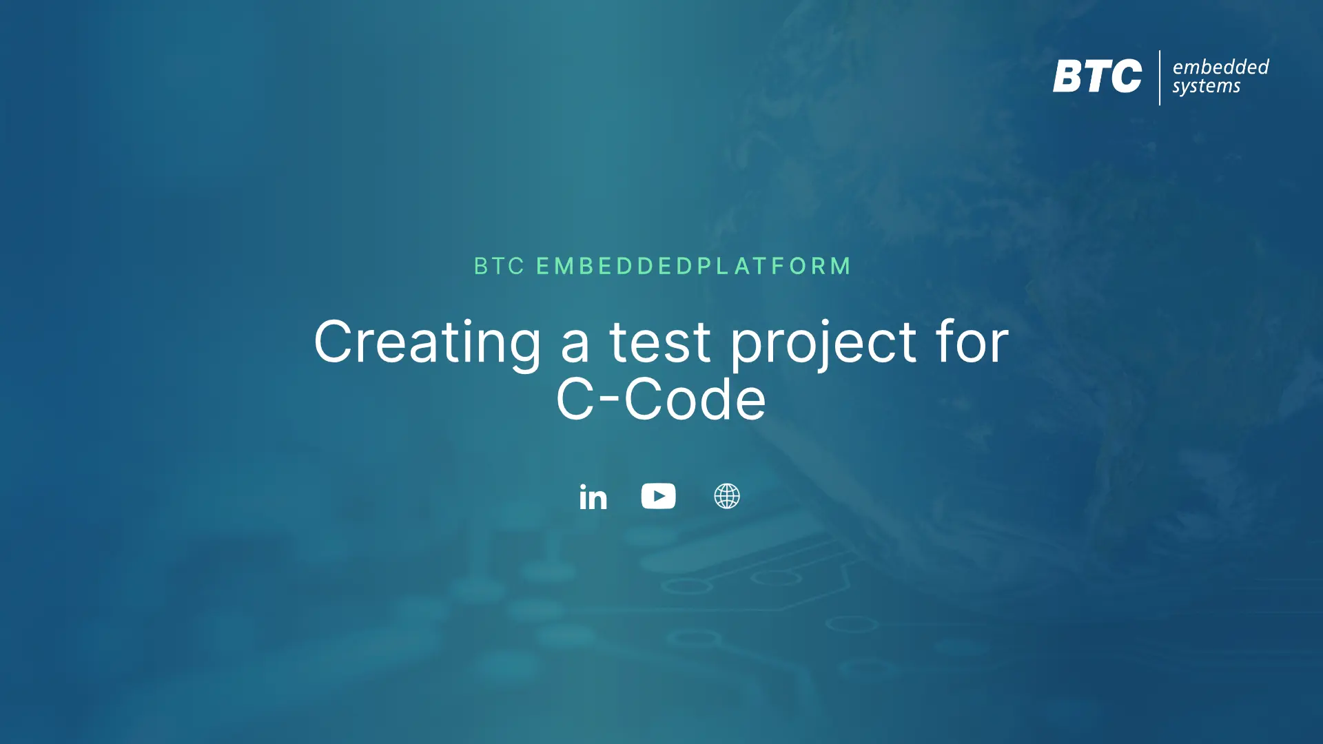 Creating a test project for C-Code-Video - BTC Embedded Systems AG