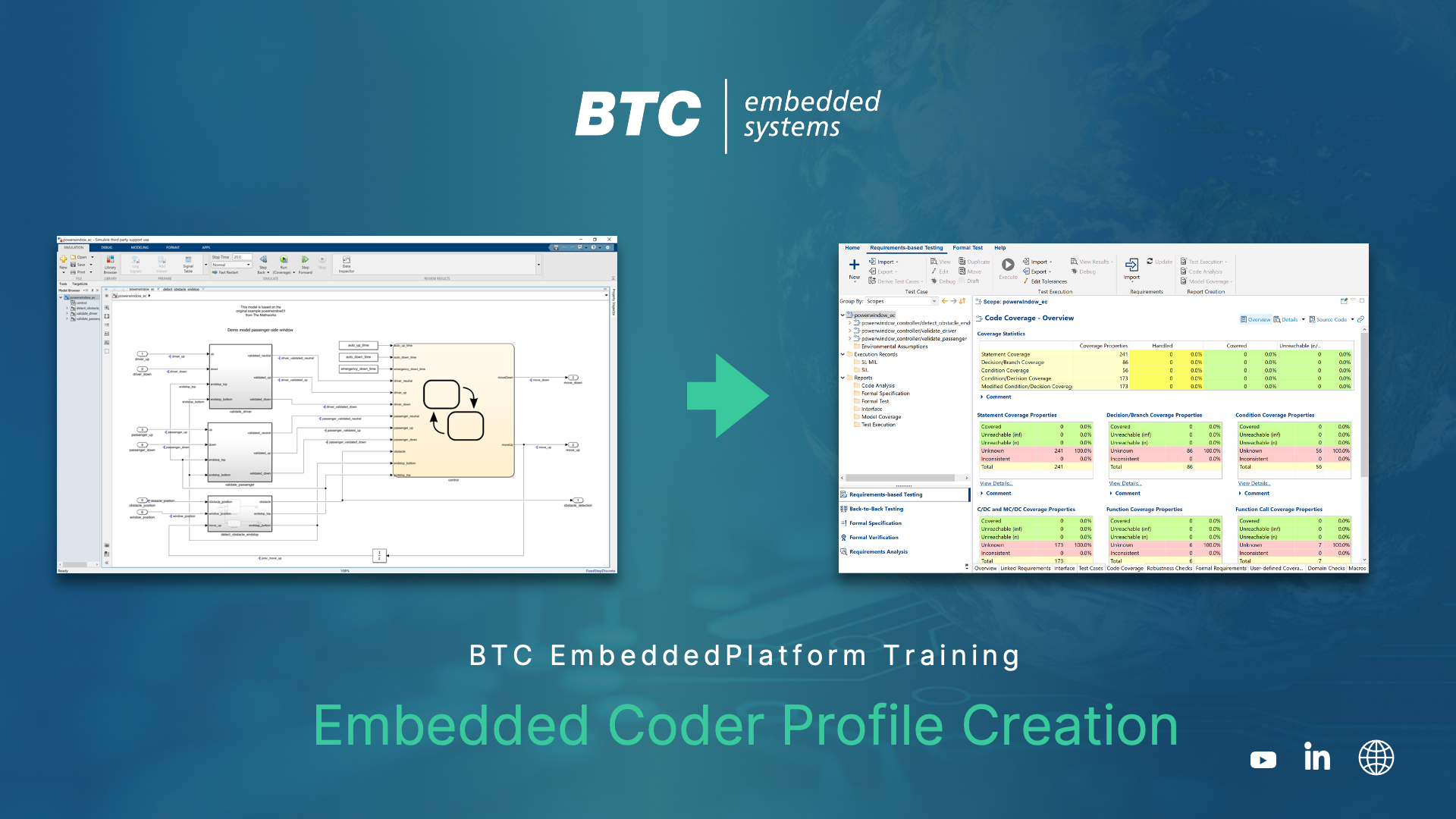 Btc Embeddedplatform Training Embedded Coder Profile Creation Btc Embedded Systems Ag