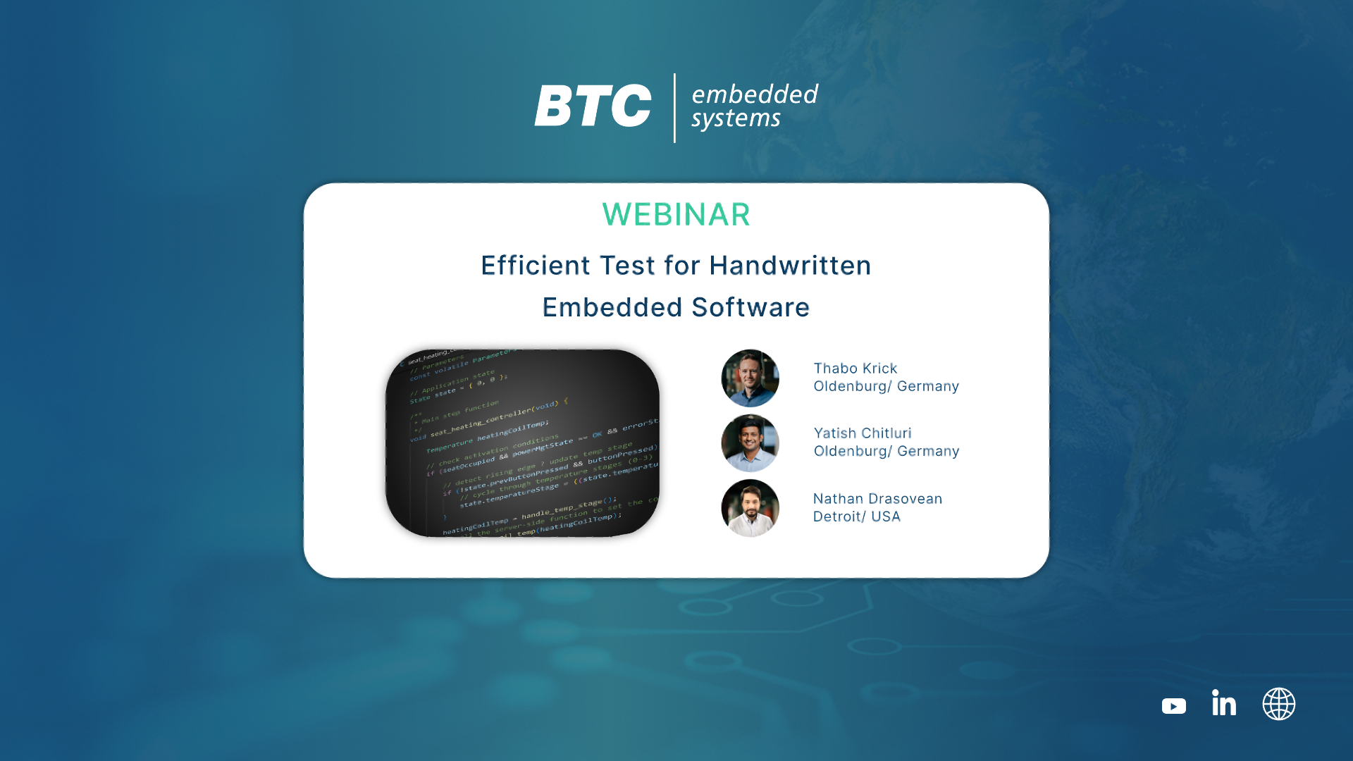 Efficient Test for Handwritten Embedded Software - BTC Embedded Systems AG